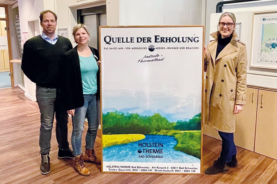 Historisches Plakat der „Asklepios Klinik“ für das Museum - Tdf. Strand ...