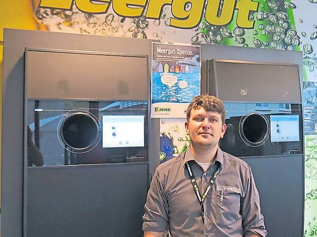 Innovativer Leergut-Automat bei EDEKA Jens - Fehmarn - der reporter