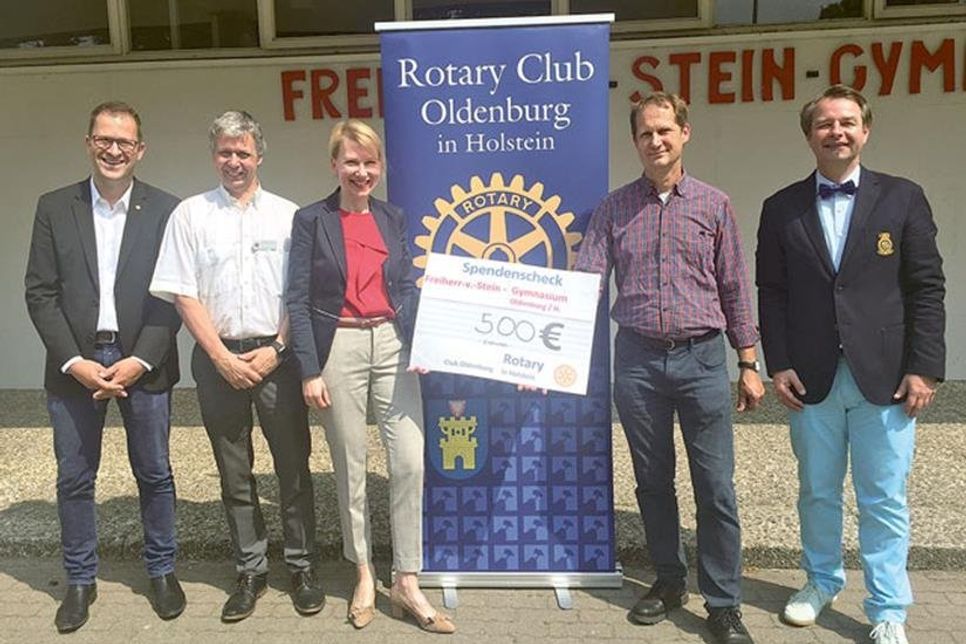 Freiherr-v.-Stein-Gymnasium erhält vom Rotary Club Oldenburg 500 Euro ...